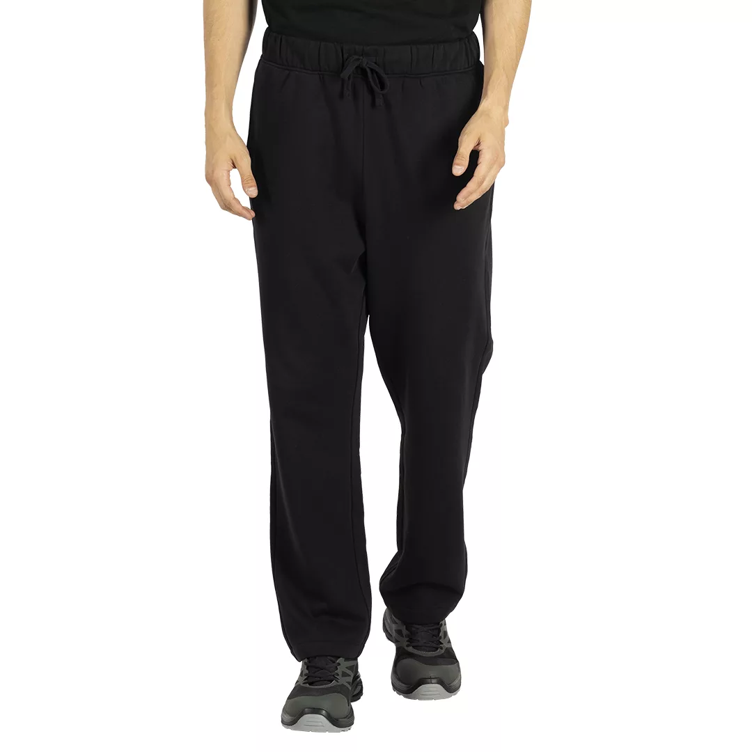 FLAT TRACK PANTS, unisex donji deo trenerke, 280 g/m2, crni