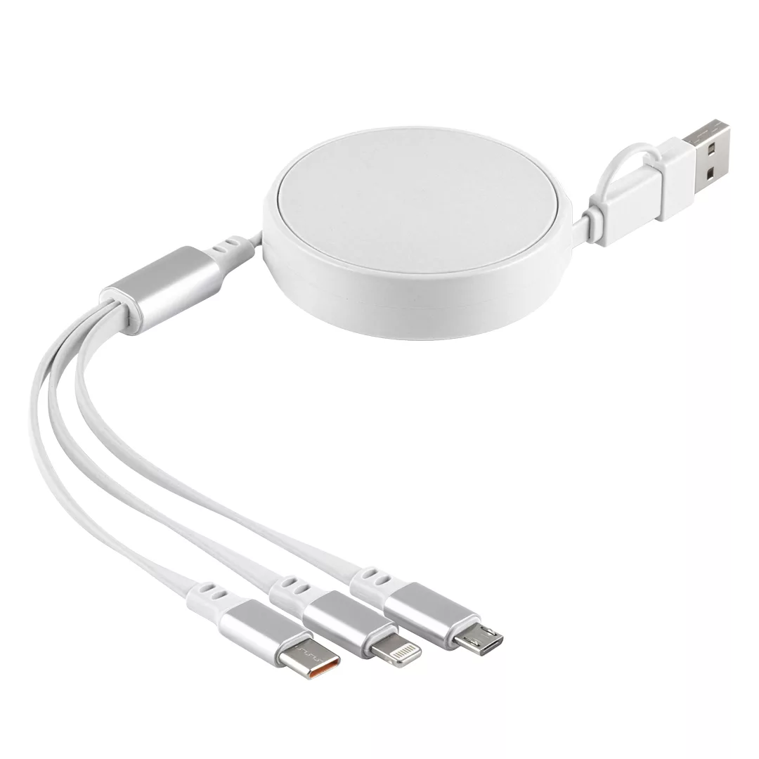 ONES 6IN1, usb type-c kabl za punjenje i prenos podataka, 6 u 1, 60w, beli