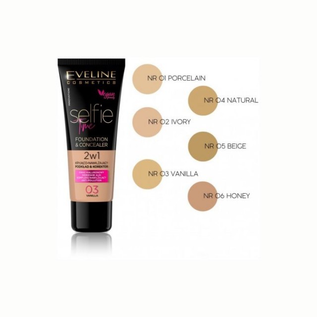EVELINE SELFIE puder, 30ml