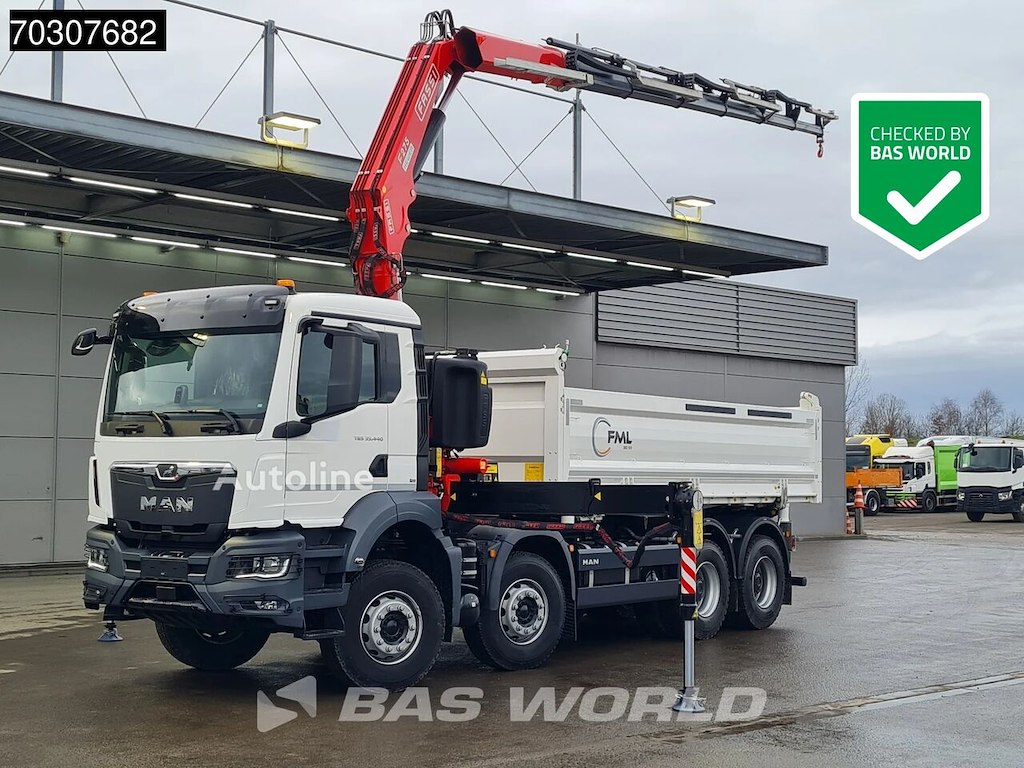 Novi MAN TGS 35.440 TGS 8X4 NEW Fassi F275A.0.26 Crane 13m3 3-way KH Kipp kiper