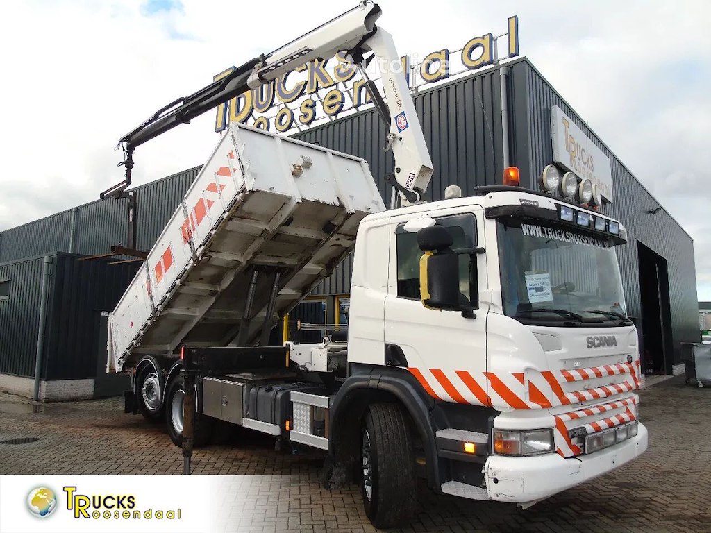 Scania P360 6X2 + HMF 1420 K2 + REMOTE + TIPPER + EURO 5 kiper