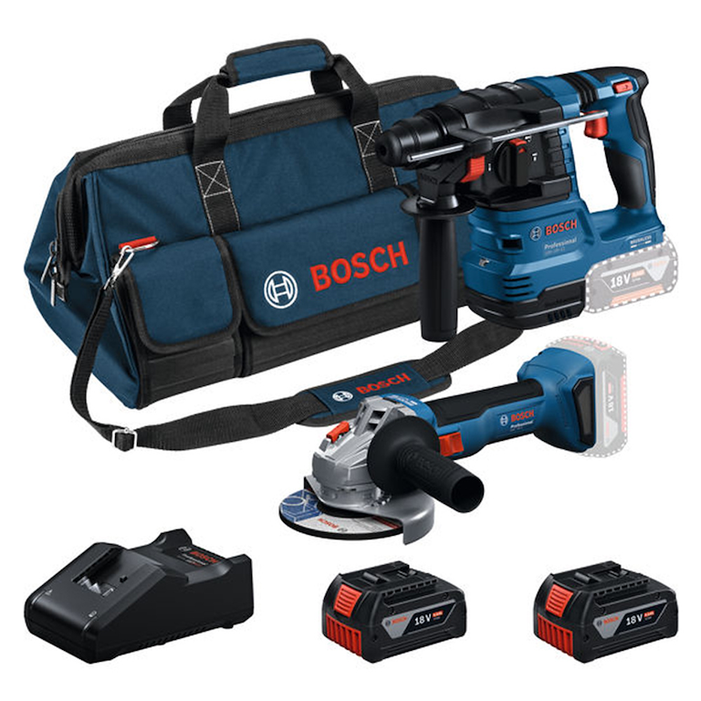 Bosch – Aku set alata GBH 18V-22 bušilica + GWS 18V-8 ugaona brusilica – 0615V0003C