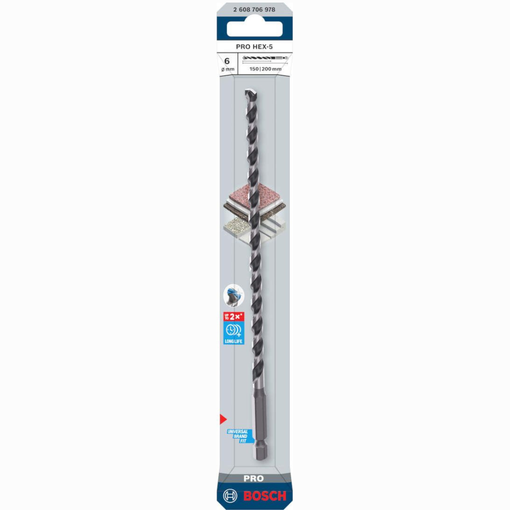 Bosch – PRO HEX-5 burgija, 6x150x200 mm – 2608706978