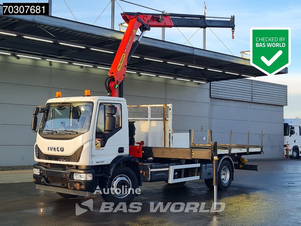 IVECO Eurocargo 160E250 4X2 16tonner Palfinger PK14.501 SLD Kran Crane kamion s ravnom platformom