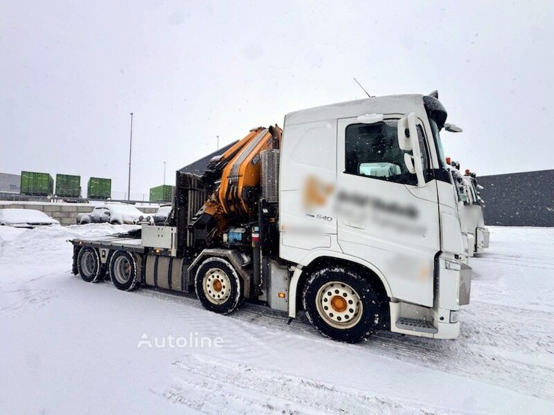 Volvo FH540 *8x4 *tractor + crane COPMA 650 *JIB *ONLY 195tkm kamion s ravnom platformom