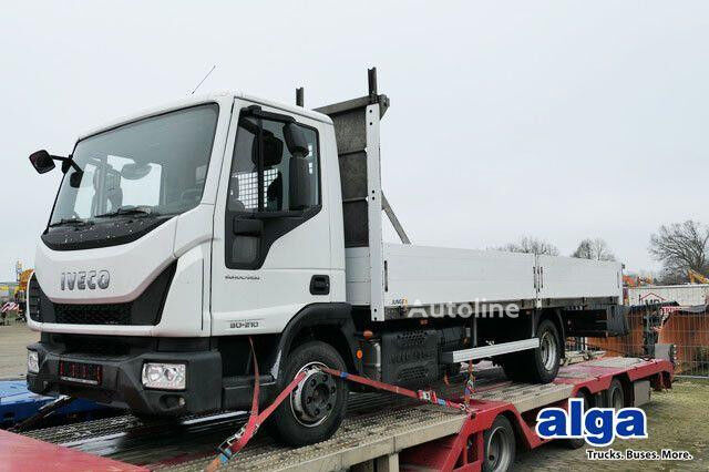 IVECO 80-210 EuroCargo, 6.1001mm lang, 2x AHK, 3. Sitz kamion s ravnom platformom