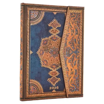 Datumirana agenda 2026 - Paperblanks, Safavid Indigo Midi, Verso