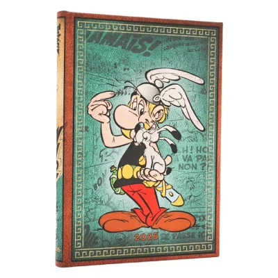 Datumirana agenda 2026 - Paperblanks, Asterix the Gaul , Midi, Verso