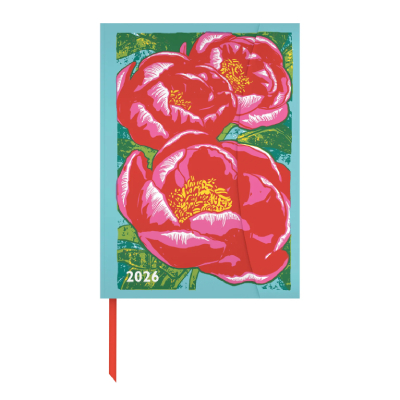 Datumirana agenda 2026 - Kat Menschik, Flowers, Peonies, 16x22 cm