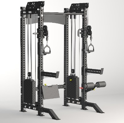 DUAL ADJUSTABLE PULLEY + SQUAT RACK 2-u1