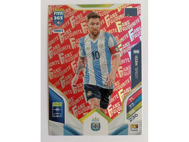 2026 FIFA 365 Adrenalyn XL Leo Messi FF Red