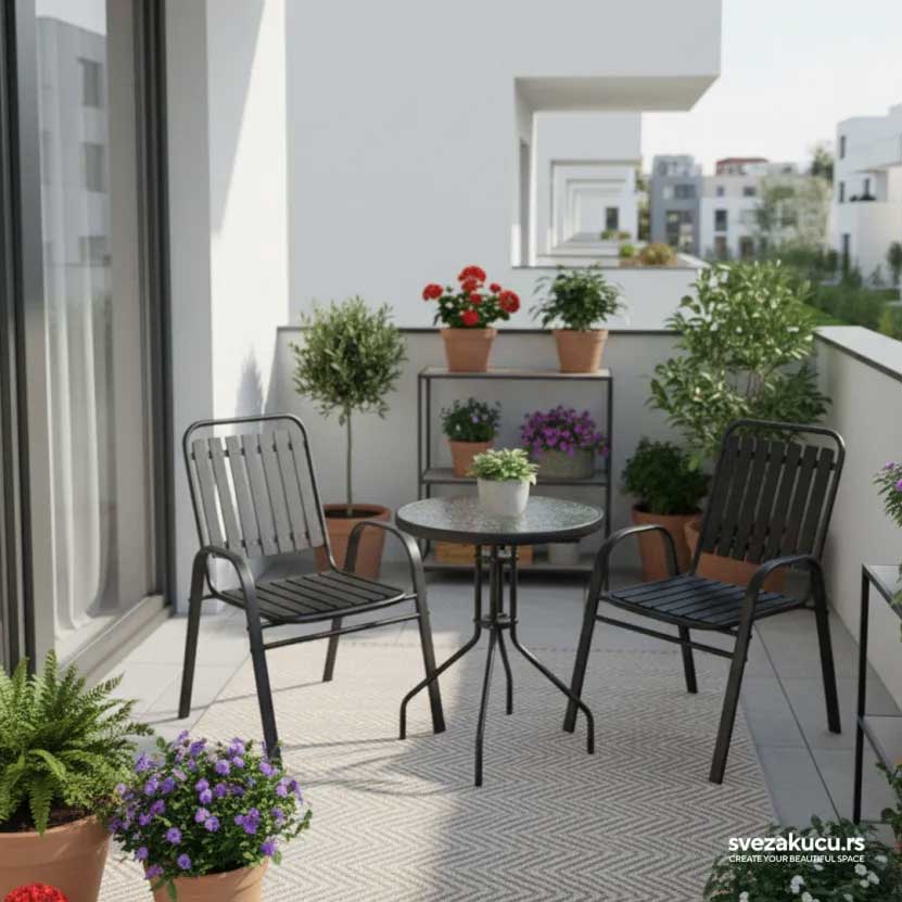 Set za dve osobe Za terasu balkon dvorište Green Bay Aruba