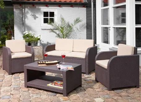 Garnitura William PE Ratan 2 Fotelje, Sto, Sofa