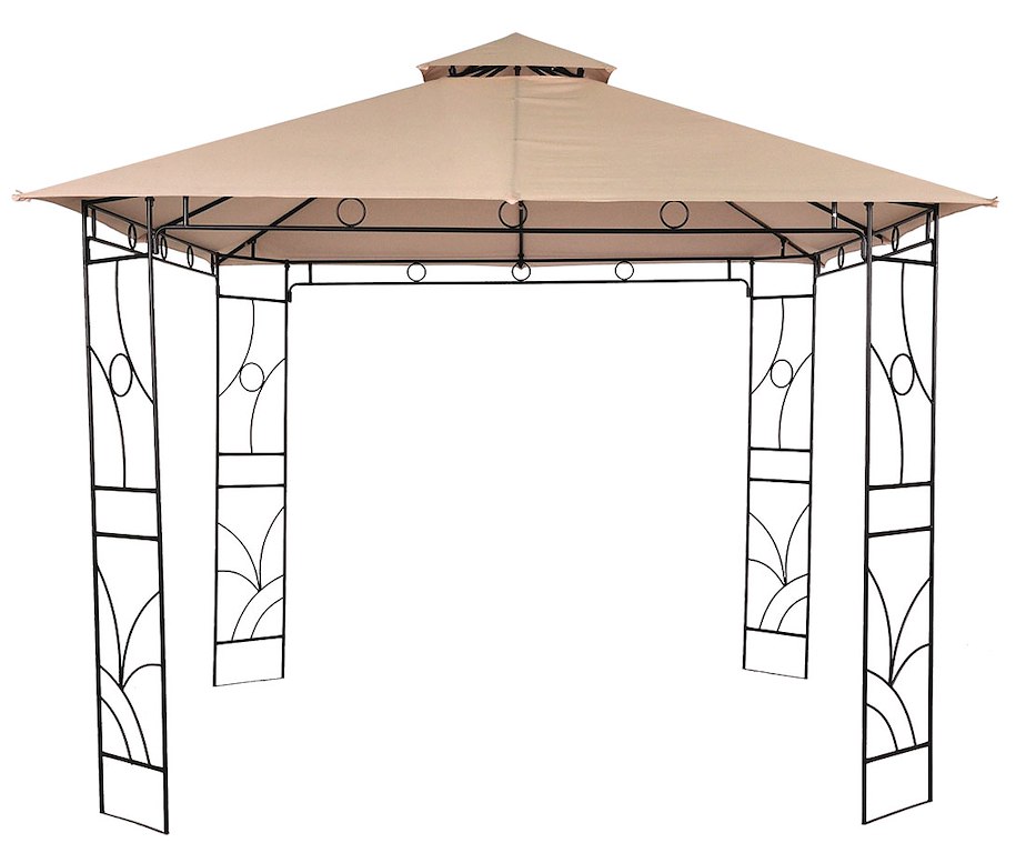 Tenda Gazebo Paviljon Sa Metalnom Konstrukcijom 3 x 3 m