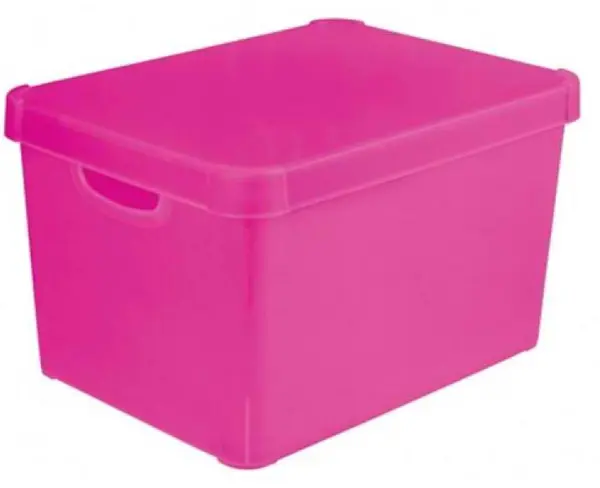 Curver kutija za odlaganje 25l transparentna pink CU 04711-325