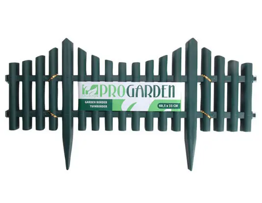 Baštenska Ogradica Pro Garden 2.4 m x 33 cm Zelena