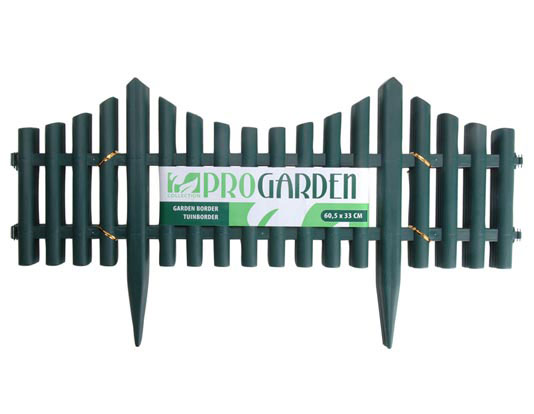 Baštenska Ogradica Pro Garden 2.4 m x 33 cm Zelena