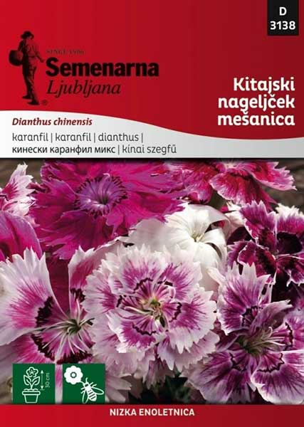 Seme za cveće Kineski karanfil - mešavina - Dianthus chinensis 3138