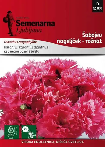 Seme za Karanfil šabo - pink - Dianthus caryophyllus 5 kesica 3225/1