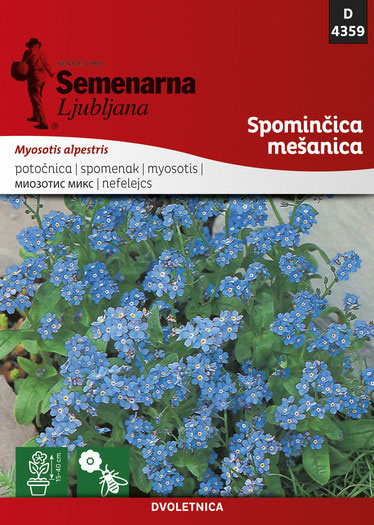 Cveće Spomenak - mešavina - seme Myosotis alpestris 5 kesica 4359