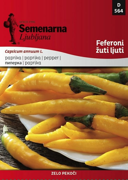 Paprika - Feferoni žuti ljuti - seme - Capsicum annuum L. 564