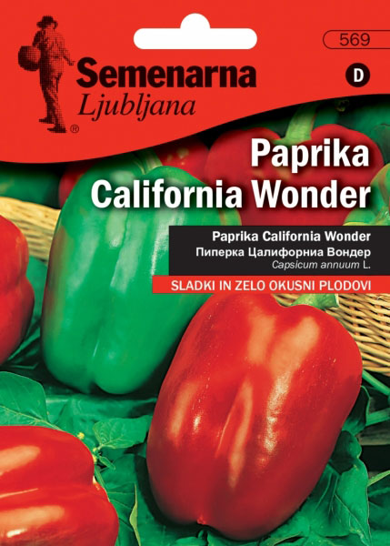 Paprika Babura - Kalifornijsko čudo - seme - Capsicum annuum L. 569