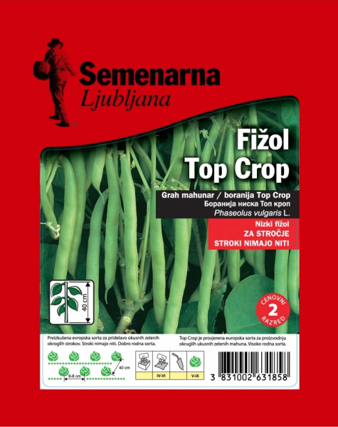 Seme - Boranija top crop - Phaseolus vulgaris L. 80g SE 1734
