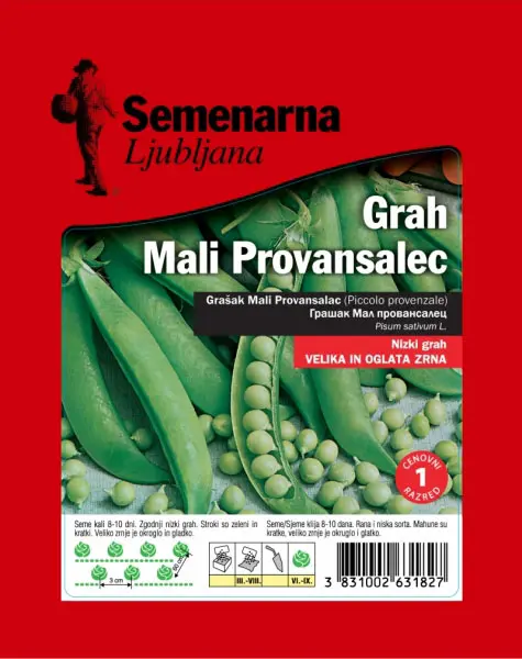 Seme za Grašak mali provansalac - Pisum sativum L. 200g