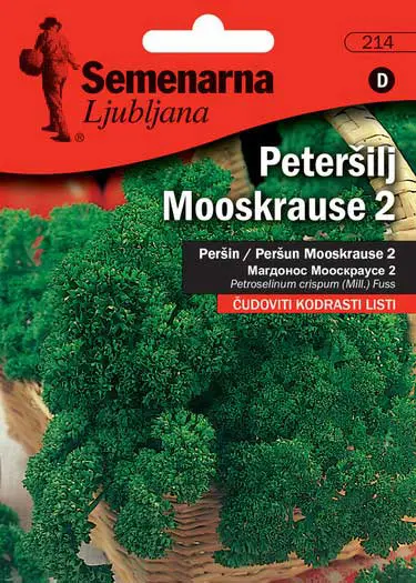 Seme za Peršun - francuski kovrdžavi - 5 kesica Petroselinum crispum (Mill) Nym. 214