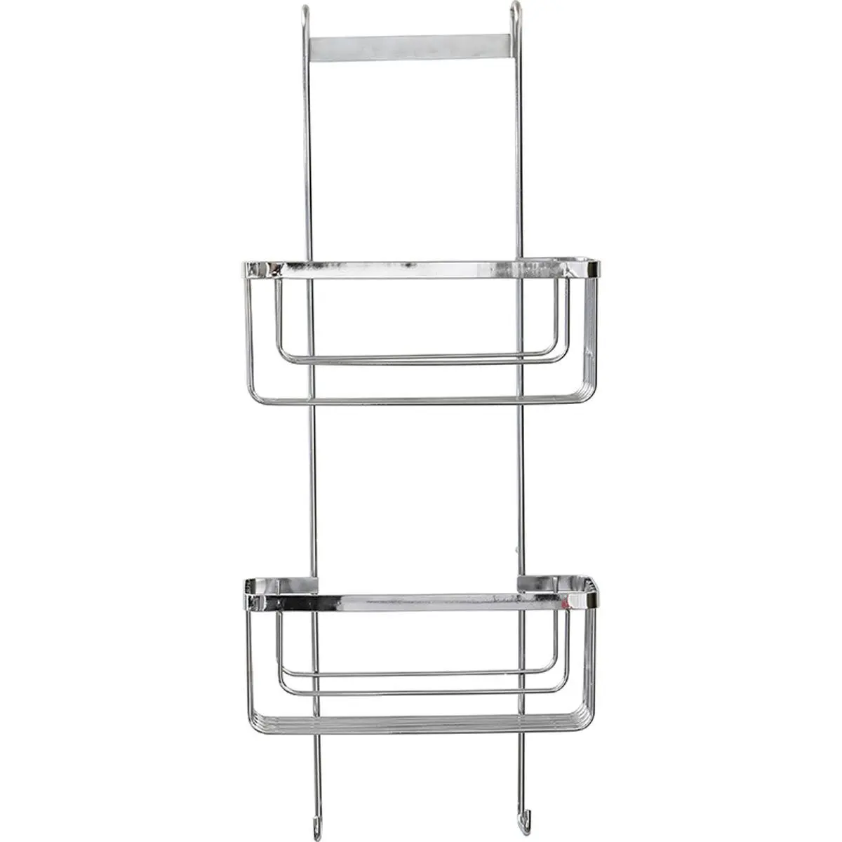 Tendance Žičana Polica 12,5x25,5x60cmna Dva Nivoa I Dve Kuke Hrom