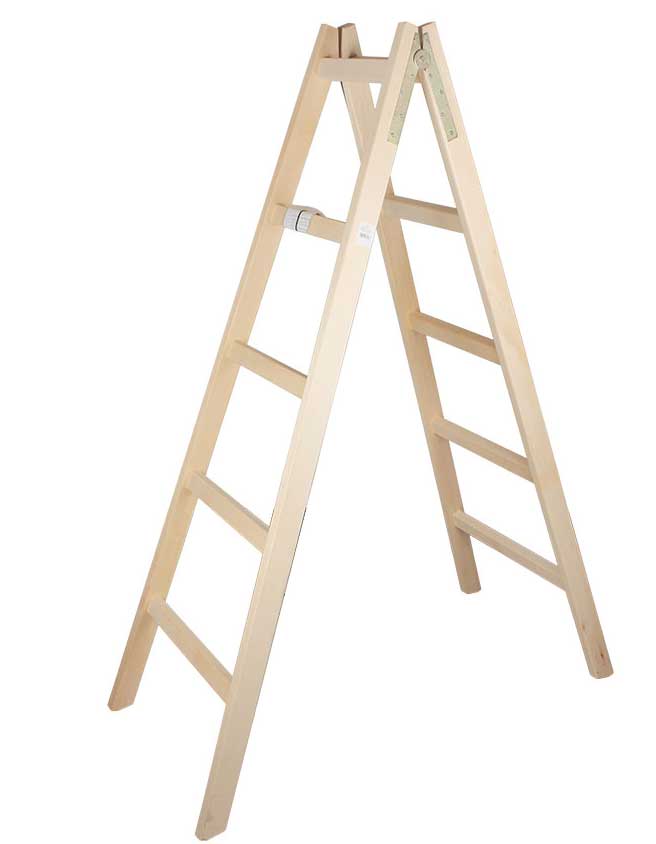 Drvene dvostrane merdevine 5 M0559