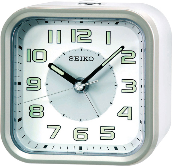 Seiko analogni stoni sat budilnik QHE038A