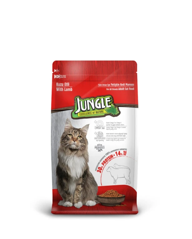 Jungle Hrana za odrasle mačke, Jagnjetina, 500 g