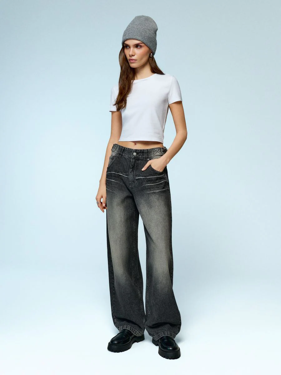 Baggy fit farmerke
