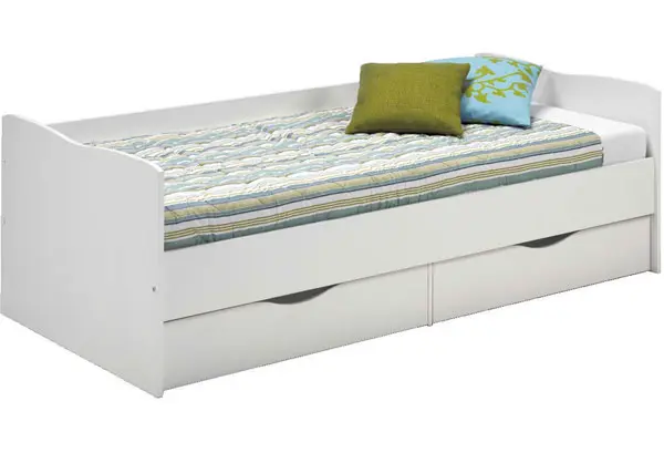 Krevet Dreamer sa 2 fioke 90x200 bela boja