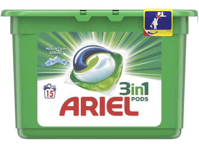 Ariel 3in1 Pods Regular Kapsule praška za pranje veša 15kom.