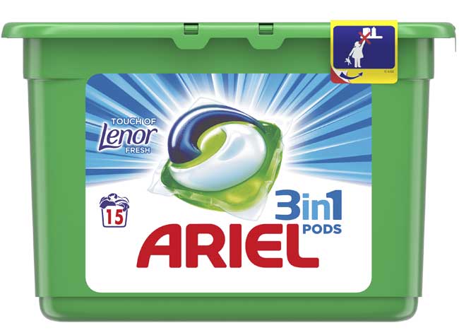 Ariel 3in1 Pods Touch of Lenor Kapsule praška za pranje veša 15kom.