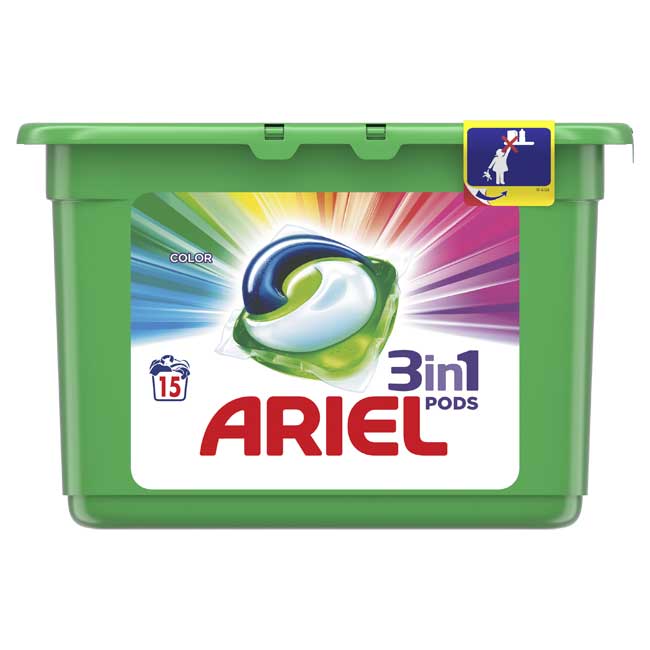 Ariel 3in1 Pods Color&Style Kapsule za pranje veša 15kom.
