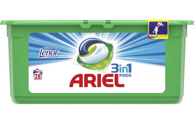 Ariel 3in1 Pods Touch of Lenor Kapsule praška za pranje veša 28kom.