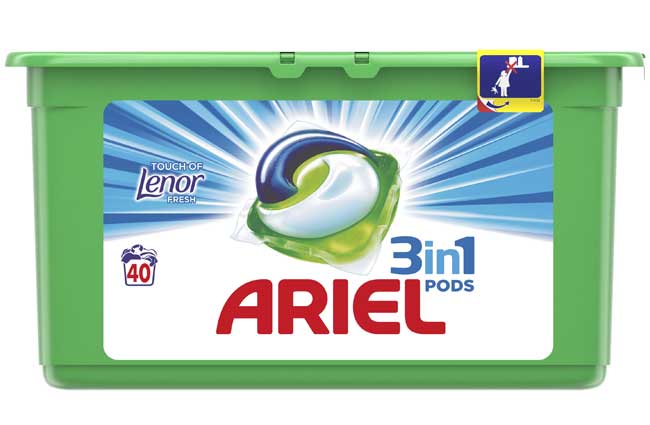 Ariel 3in1 Pods Touch of Lenor Kapsule praška za pranje veša 40kom.