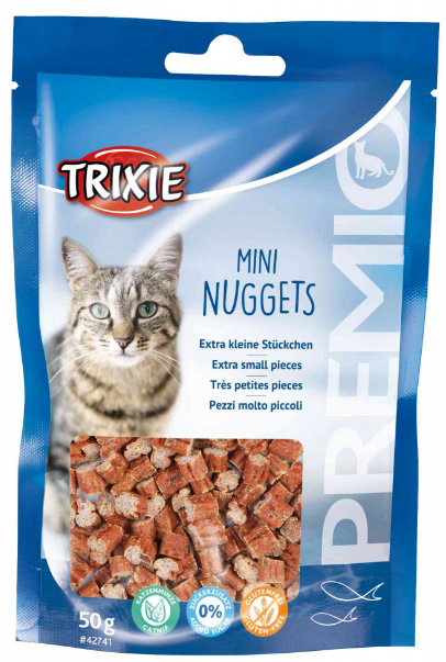 TRIXIE Hrana za mačke PREMIO Komadići tuna-piletina Trainer Snack Mini Nuggets 50gr