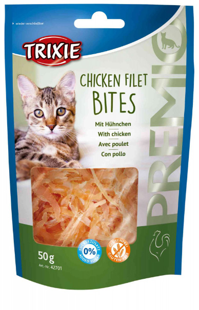 TRIXIE Hrana za mačke Pileći fileti CHICKEN FILET BITES 50gr
