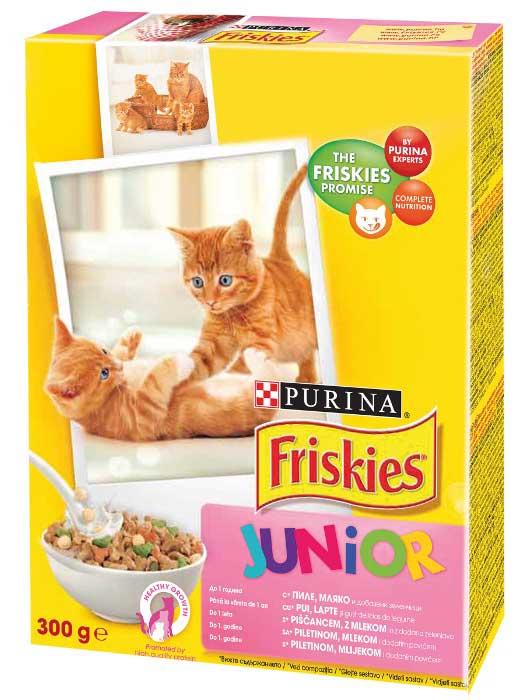 Friskies Junior Hrana za mačke do godinu dana - piletina i mleko - 300g