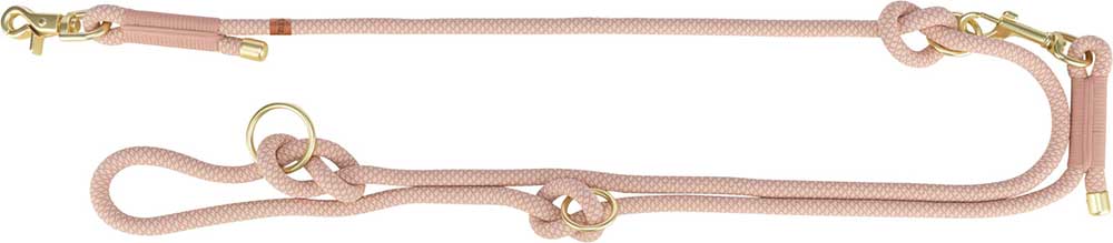 Povodac za pse podesivi Soft Rope pink/light pink Trixie 1984107