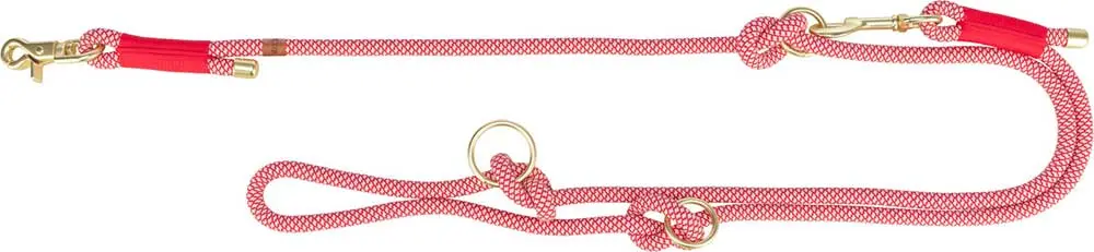 Povodac za pse podesivi Soft Rope red/cream Trixie 1984103