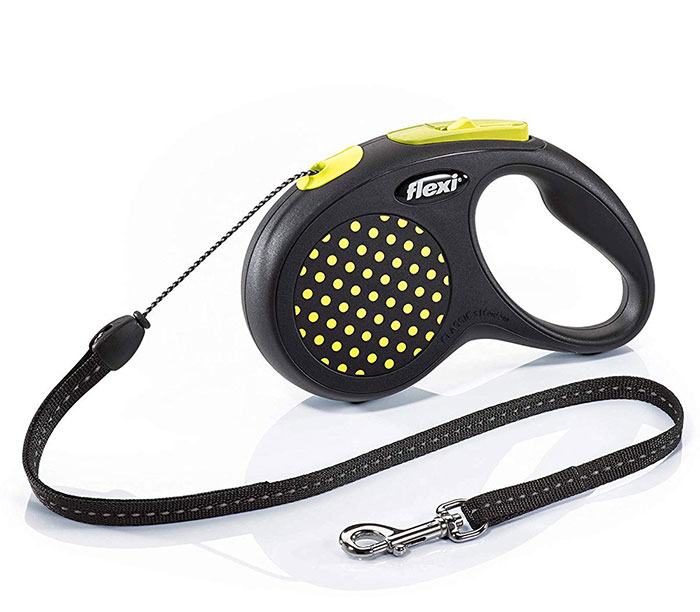 Povodac za psa Flexi Design M Cord 5m Yellow