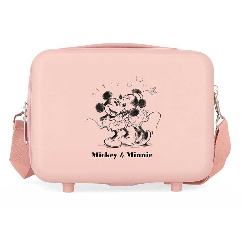 ABS Neseser - Kofer za kozmetiku Disney Mickey and Minnie kisses powder pink 37339