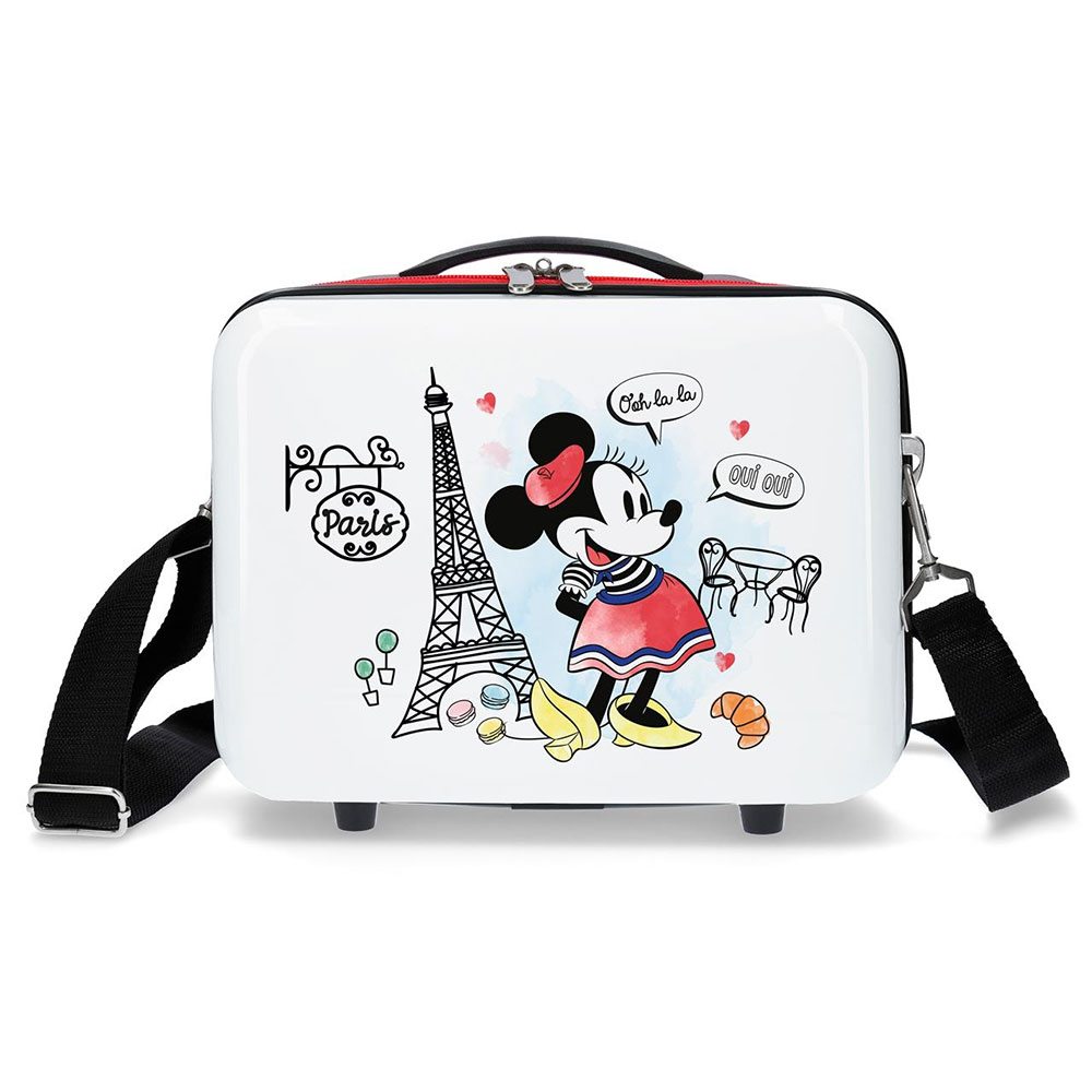 ABS Kofer za šminku Disney Minnie Around the world Paris Red 31539