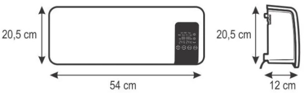 home Nazidna grejalica sa ventilatorom, 2000 W - FKF 59201