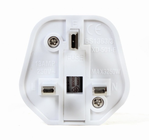 Travel adapter A-AC-EUFUKM-01 Gembird EU na UK, 13A
